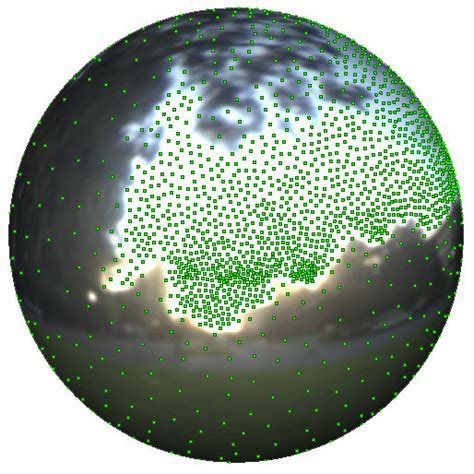 results of adaptively sampling a variety of spherical hdr radiance