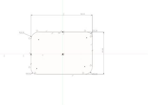 Solved Fillet In Sketch Alters Diminsions Of Rectangle Autodesk Community