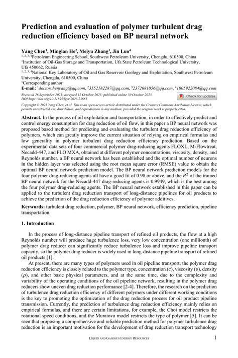 Pdf Prediction And Evaluation Of Polymer Turbulent Drag Reduction