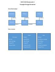 CSCE Homework DesignDocumentSample Pdf CSCE Homework Example Design Document Class
