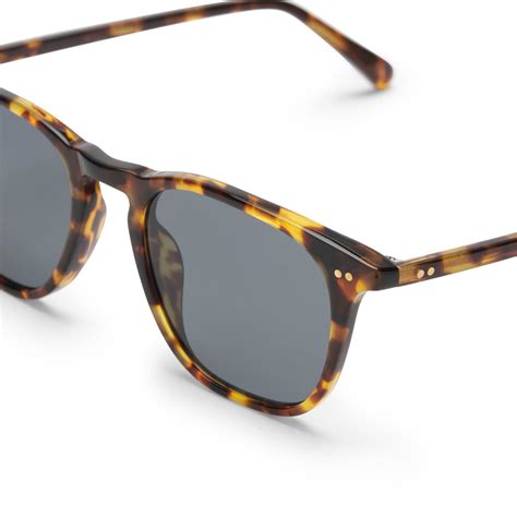 Maxwell Square Sunglasses Amber Tortoise And Grey Polarized Diff Eyewear
