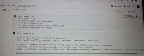 Muhammad Qasim On Linkedin Complete Ridge Regression Algorithm On