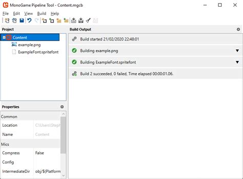 Using The Monogame Content Pipeline Tutorials
