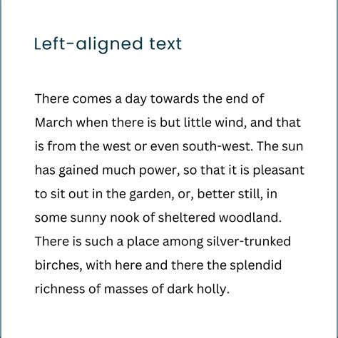 Why Left Aligned Text Matters — Dementia Friendly Writing