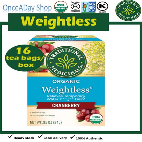 Traditional Medicinals Organic Weightless Cranberry Tea Caffeine Free