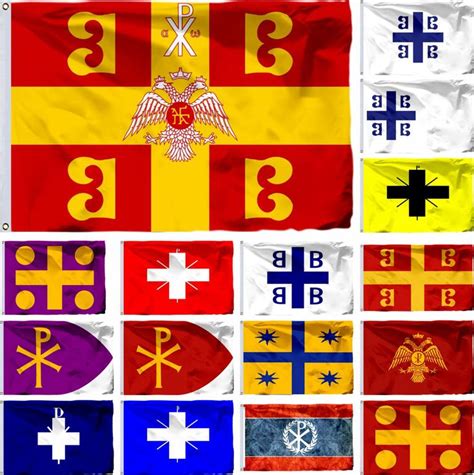 Império Bizantino Konstantinos Xi Palaiologos Bandeira 90x150cm 3x5ft