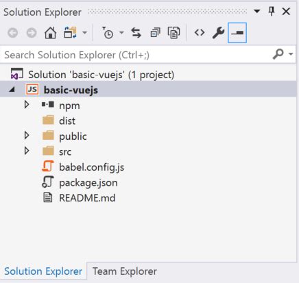 Quickstart: Create your first Vue.js app - Visual Studio (Windows) | Microsoft Learn