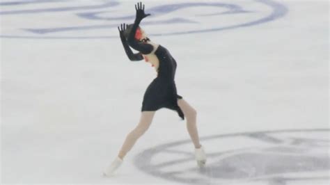 2022 23 Isu 피겨스케이팅 쇼트2위 스스로에게 흡족한 연기를 보여준 이사보 레비토 그랑프리 4차 여자 쇼트 Sbs