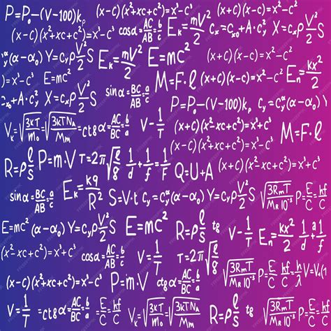 Premium Vector Mathematical Geometric Formulas Abstract Background
