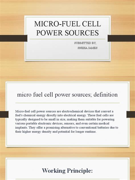 Micro Fuel Cell Power Sources Sneha Pdf Fuel Cell Electrochemistry