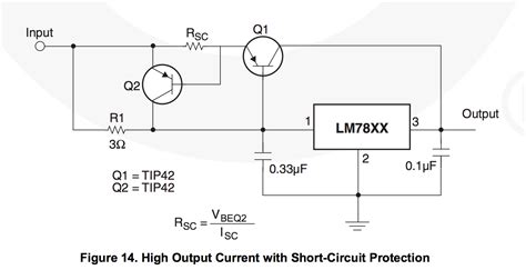 Voltage Regulator Polarities Of High Current Bypass And Short