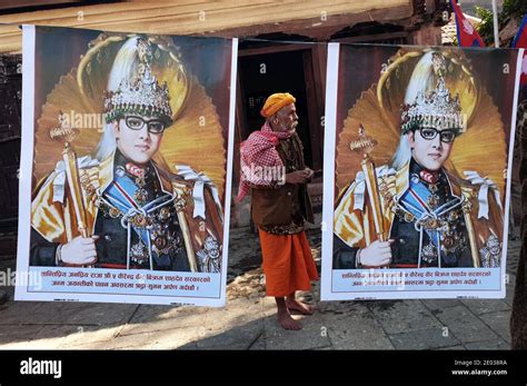 Kathmandu Bagmati Nepal 29th Dec 2020 A Holy Man Walks Past The