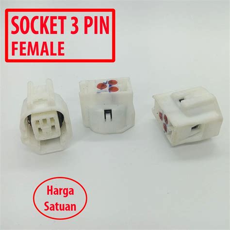 3 Pin Car Electrical Socket Universal Female Socket 3 Pin Shopee Malaysia