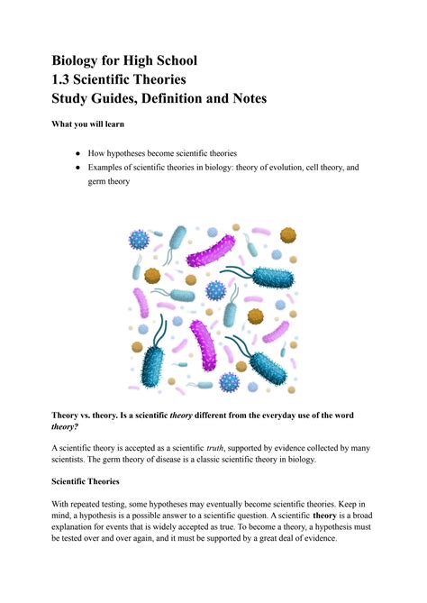 Scientific Theory Examples Scientific Theory Examples