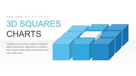 3d Squares Cube Powerpoint Charts Template Presentation