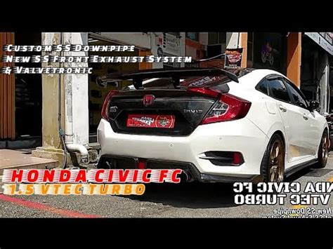 Custom SS Downpipe, New SS Front Exhaust System & Valvetronic | HONDA ...