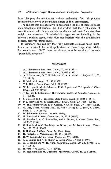Molecular Weight Determinations Colligative Properties Characterization Of Macromolecular