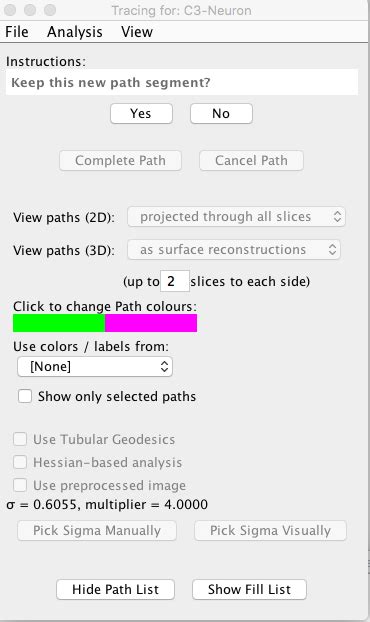 Tracing Neurons Using Fiji Imagej