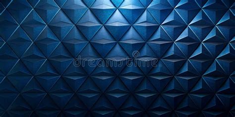Abstract Geometric Blue Polyhedron Pattern Modern 3d Design Stock