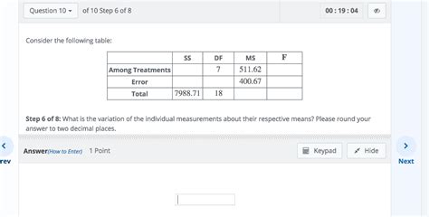 Solved Rev Question 10 Of 10 Step 6 Of 8 00 19 04 Consider Chegg Com