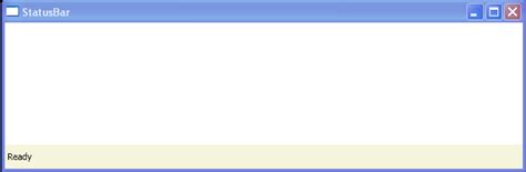 Add Textblock To Statusbar Statusbar Windows Presentation