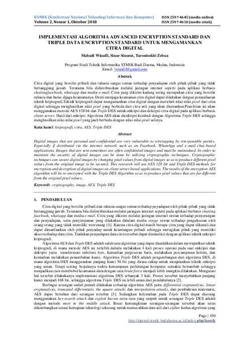 pdf implementasi algoritma advanced encryption standard dan triple