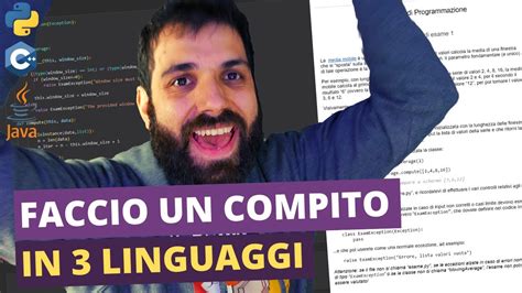 Python C E Java Svolgo Un Compito Universitario Afk Code