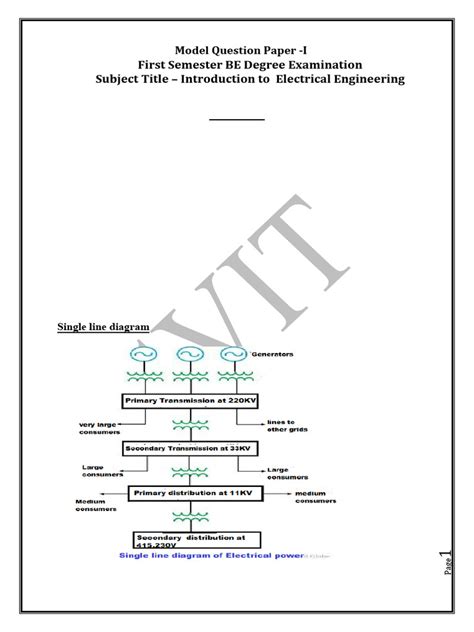 Solved Model Question Paper Of Introduction To Electrical Engineering Pdf
