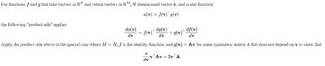 Solved For Functions F And G That Take Vectors In RN And Chegg