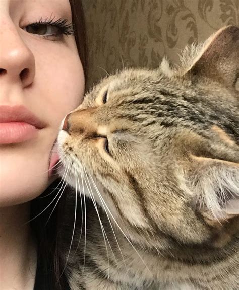 девушка с котом Trong 2024