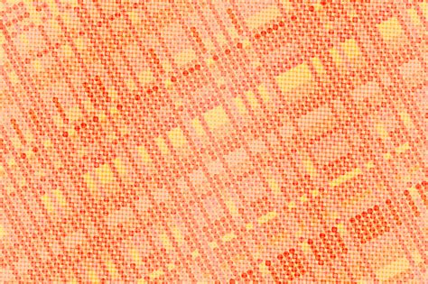 팝 아트 다채로운 만화 책 잡지 표지 폴카는 주황색과 흰색 배경을 점합니다 만화 재미 복고풍 패턴모의 벡터 하프톤 일러스트레이션90s 스타일 포스터 카드 전단지용 템플릿