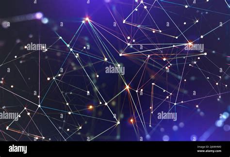 Global Neural Network Communication Technology Of The Future Big Data Concept 3d Illustration