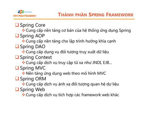 Bài giảng Lập trình Java Bài Giới thiệu spring MVC Trường Đại học FPT