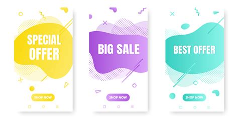 3 현대 수직 모바일 액체 추상 형상 그라데이션 스타일 디자인 유체 벡터 응용 프로그램 프리젠 테이션 판매 흰색 배경에 고립 된 브로셔 다채로운 그림 배너 0명에 대한 스톡