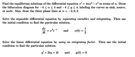 Solved Fiud The Equilibrium Solutions Of The Differeutial Equation 2