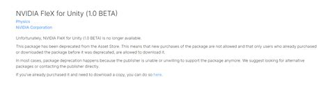 nvidia flex plugin retired r unity3d