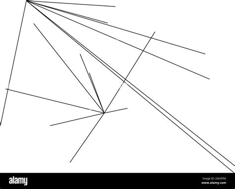 Random Structure Of Angular Geometric Lines Element Irregular Abstract Lines Element Vector
