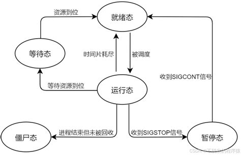 Linux进程状态及转换关系