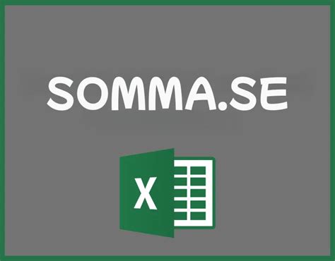 Excel Padroneggiare La Funzione Sommaif Somma Se In Excel Excel Padroneggiare La Funzione Sommaif Somma Se In Excel