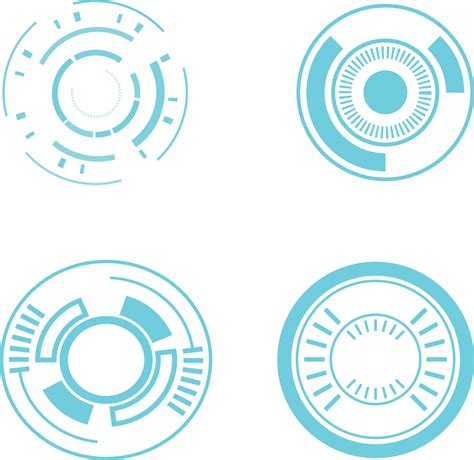 Futuristic Circle Hud Interface Elements Futuristic Abstract Hud Good For Game Ui Circle