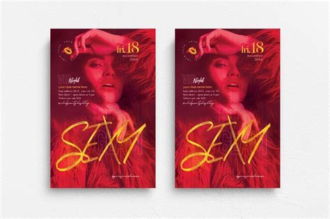 Sexy Glam Flyer Template Graphic By TX Creative Studio Creative Fabrica