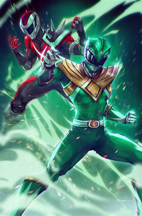 Tmnt X Power Rangers Green Ranger Fan Art Green Power Ranger Art