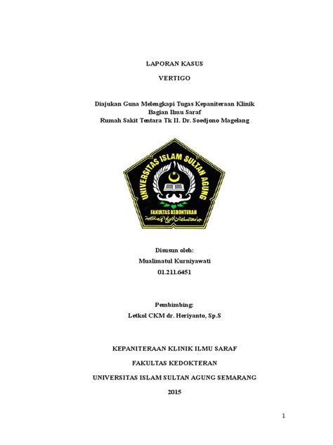 Laporan Kasus Vertigo Pdf
