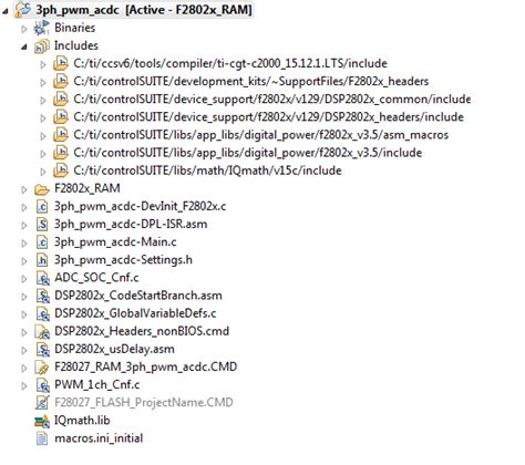 compiler tms320f28027f problem when using dlog 4ch function from