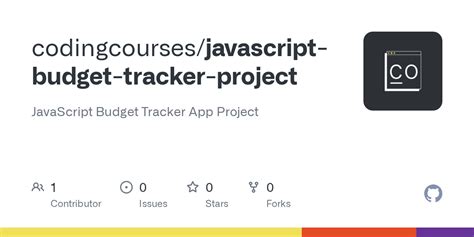 github codingcourses javascript budget tracker project javascript budget tracker app project