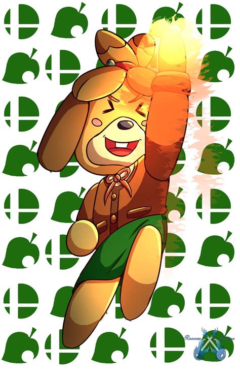Isabelle Smashes In Fan Art Nintendo Amino