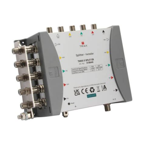 Triax 300319 Tms55 Split Satellite If 5 Input Splitter Space Television