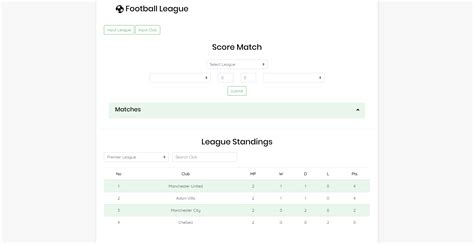 github git patra football score mini project football standing