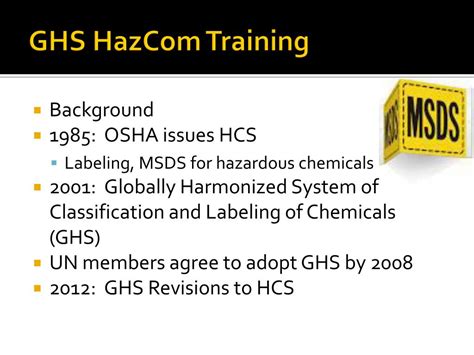 Ppt Ghs Hazcom Training Powerpoint Presentation Free Download Id