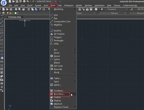 Beginner Level How To Use Boundary Command In Cad Gstarcad